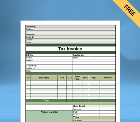 Brokerage bill format samples for businesses