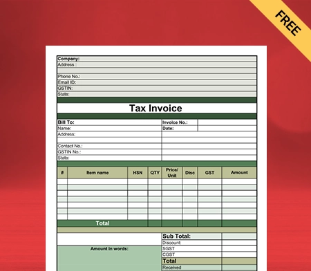 Brokerage bill format samples for businesses