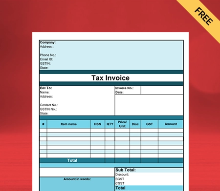 Brokerage bill format samples for businesses