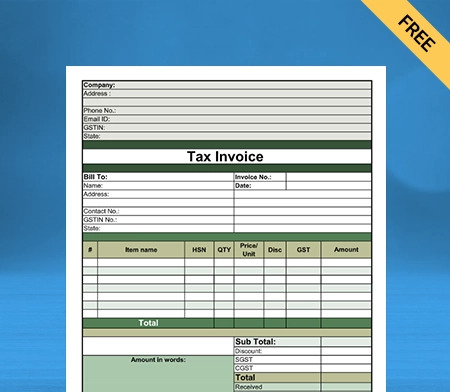 Brokerage bill format samples for businesses