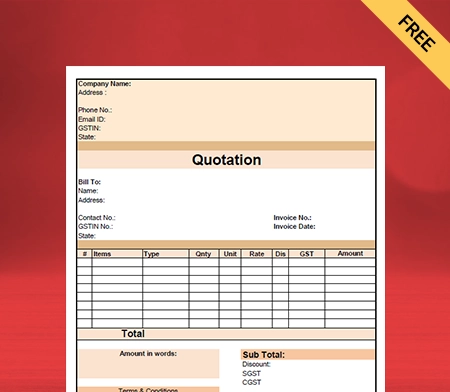 Solar System Quotation Format PDF Free Download