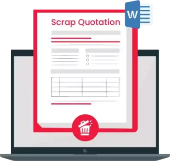 Scrap Quotation Format in Word Free Download