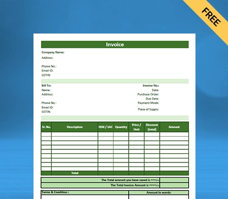 Composition Dealer Invoice Format Free Download