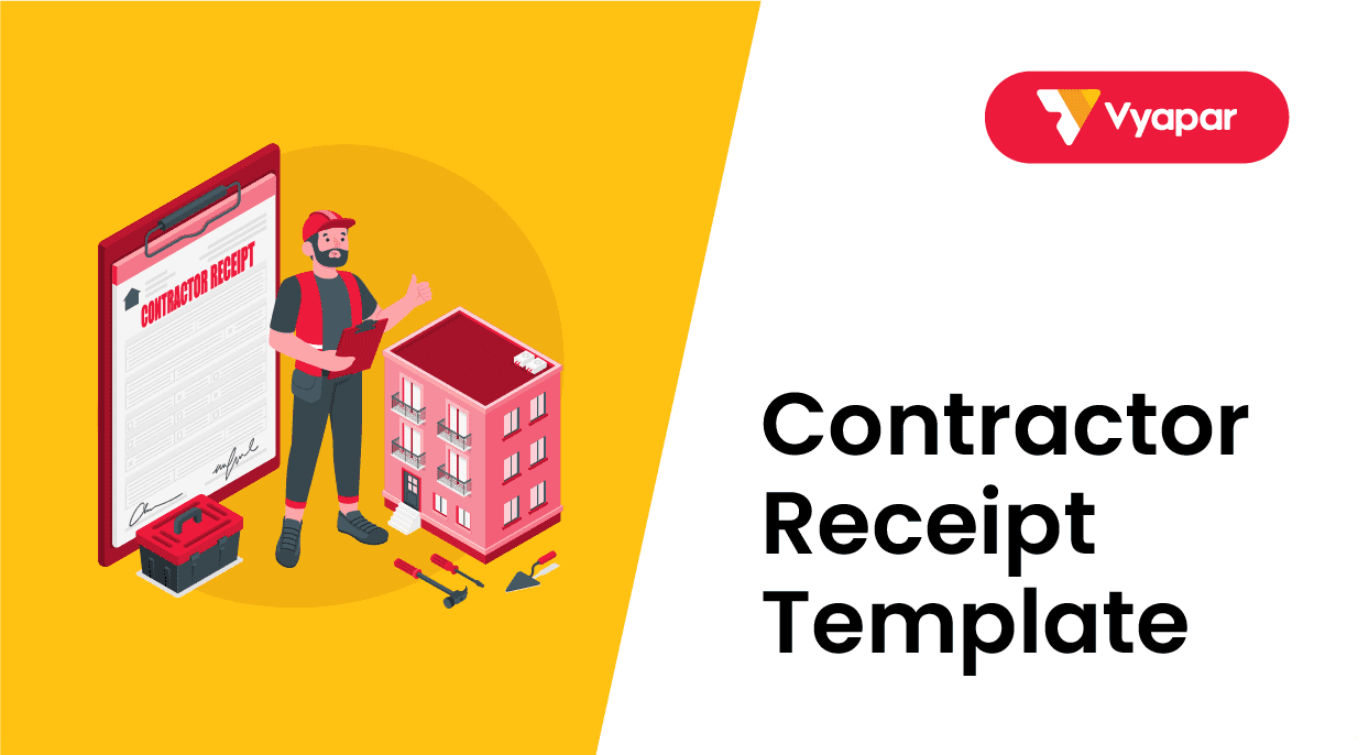 Contractor Receipt Template - Free Download