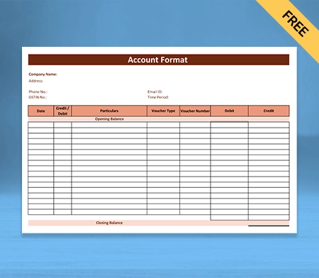 Account Format : Simplify Your Books