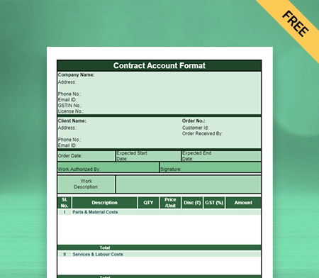 Contract Account Format : Ensure Accuracy