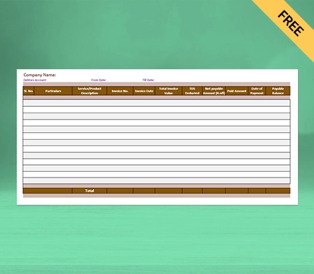Debtors Account Format : Enhance Financial Control