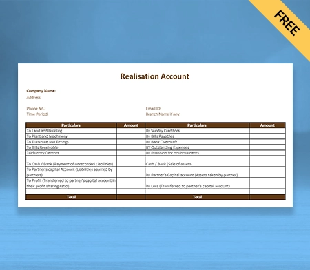 Realisation Account Format : The Path to Smooth Business