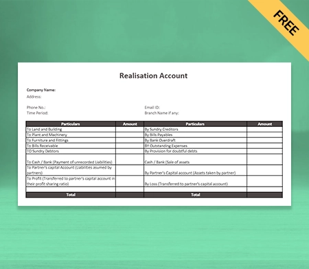 Realisation Account Format : The Path to Smooth Business