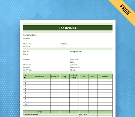 TCS Invoice Format Under GST : Key Points Unveiled