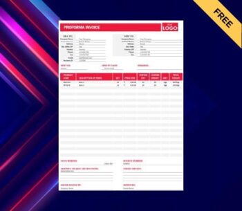 Bill Invoice Format in Excel - Free Download