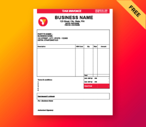 PDF Bill Format | Invoice Format PDF - Free Download