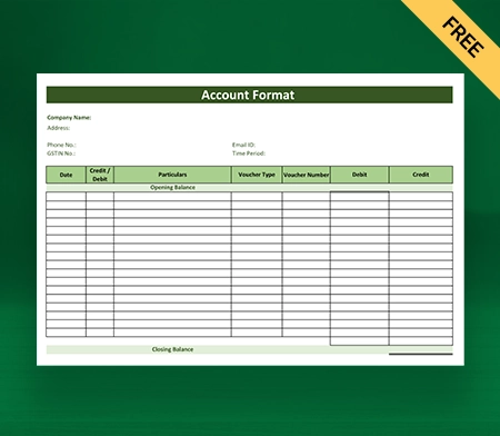 Account Format : Simplify Your Books