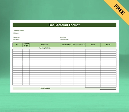 Account Format : Simplify Your Books