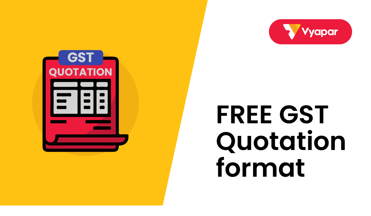 GST Quotation Format Free Download