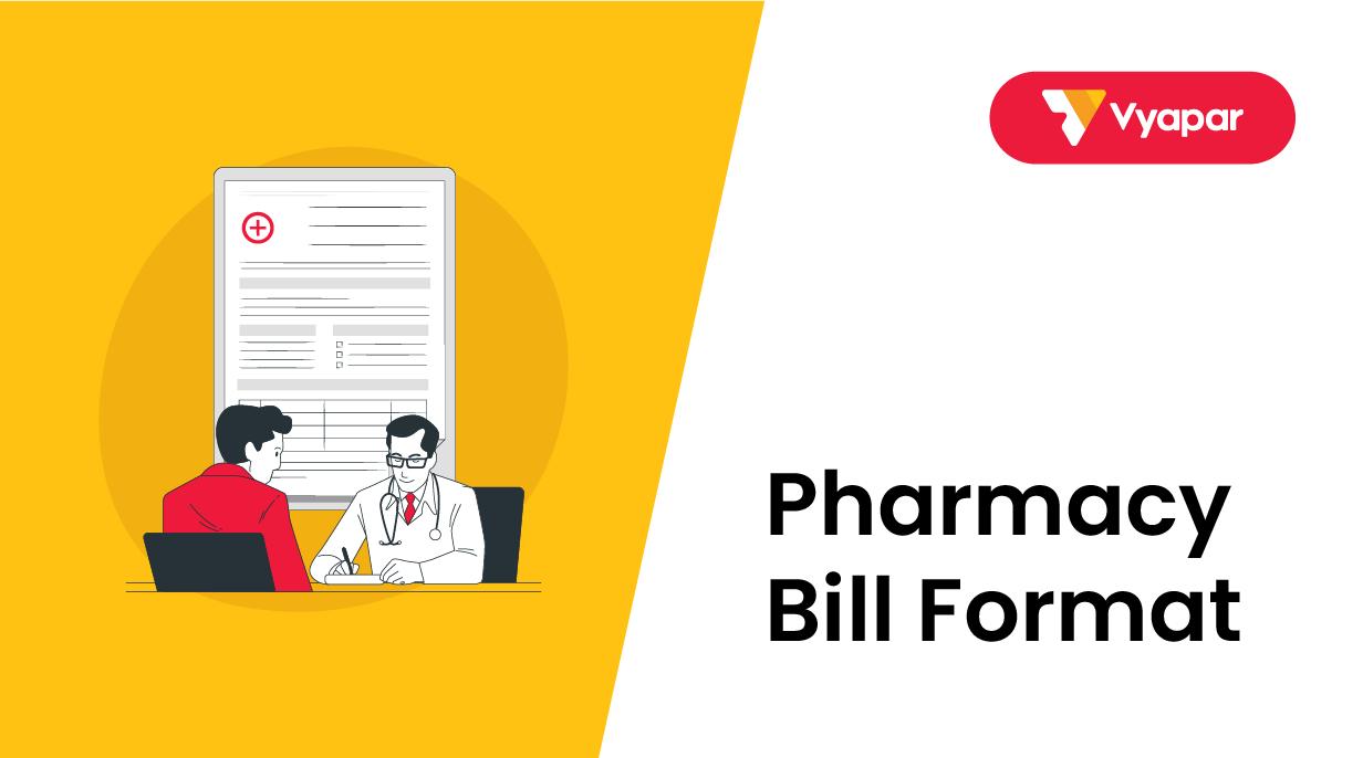 Pharmacy Bill Format in Excel, Pdf, Word | Free Download