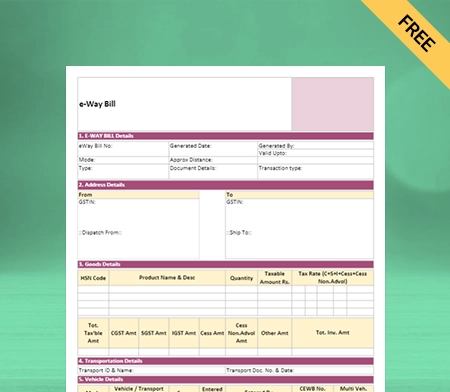 E-way Bill Format: Simplify Your Billing with User-Friendly Guide
