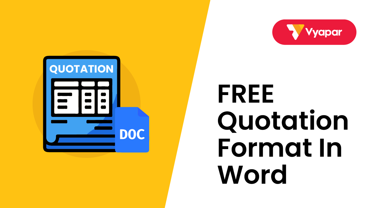Quotation Format in Word - Download Free Templates & Designs