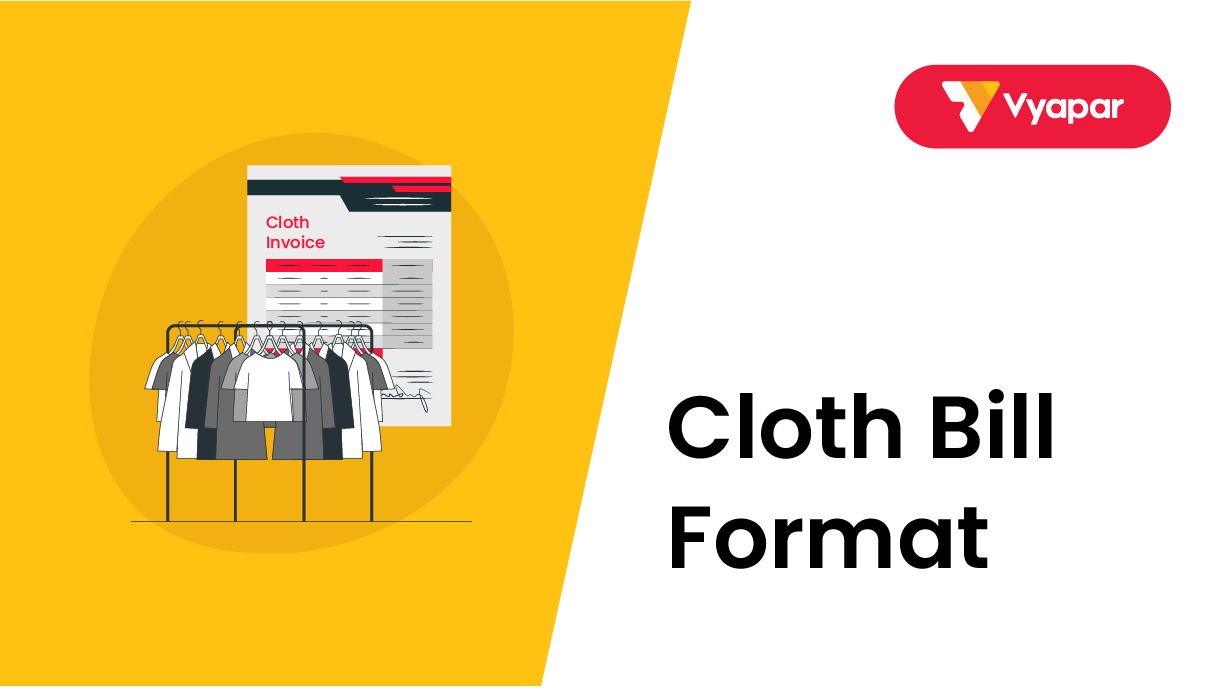 Cloth Bill Format in Pdf, Word, Excel / Textile Bill Format