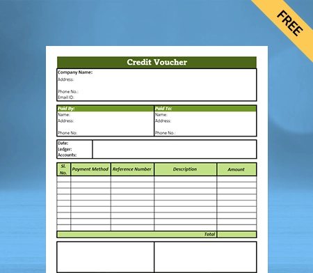 Credit Voucher Format: Simplify Transactions with our Template