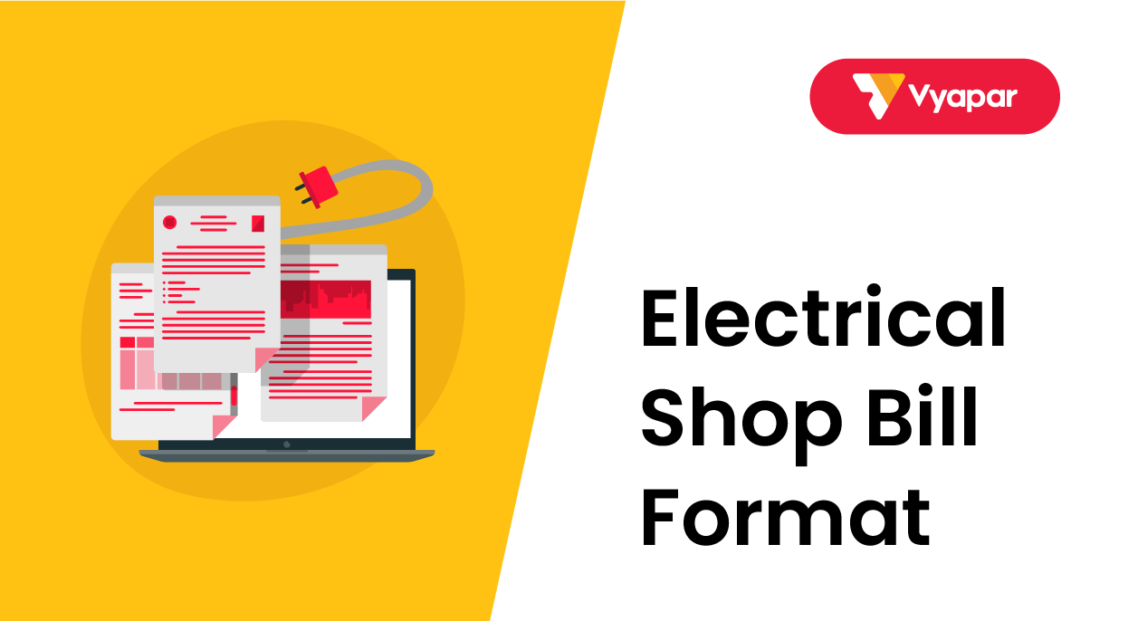 Electrical Shop Bill Format Free Download