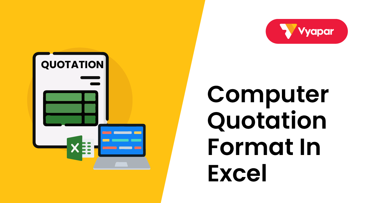 Computer Quotation Format in Excel | Free Download