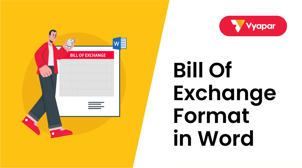 Bill of Exchange Format in Word Free Download