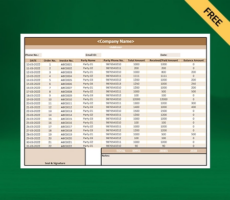 Sales Report Format in Excel Free Download