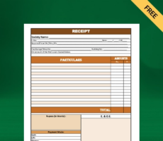Society Maintenance Receipt Format Free Download