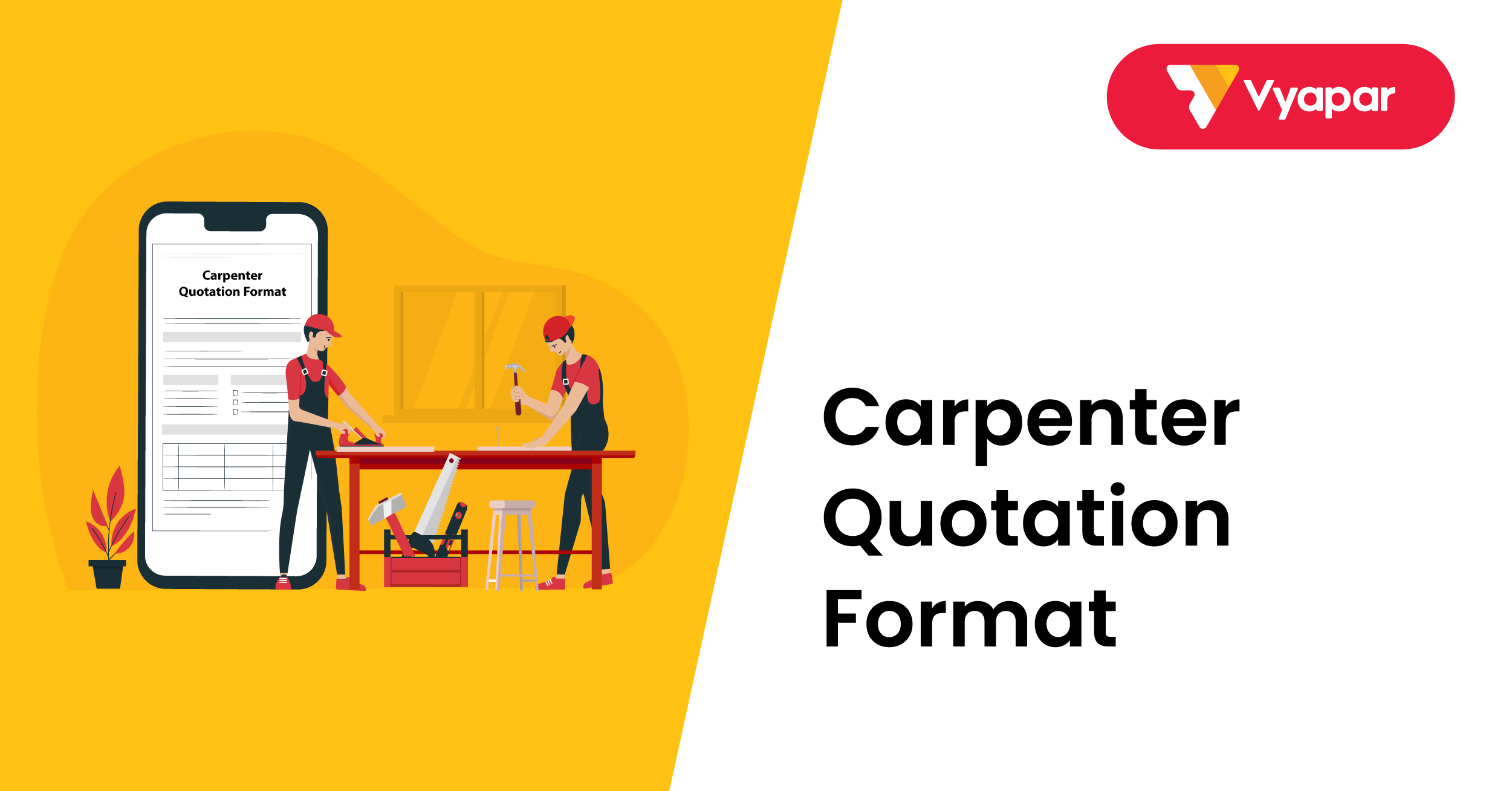 Carpenter Quotation Format - Free Download!