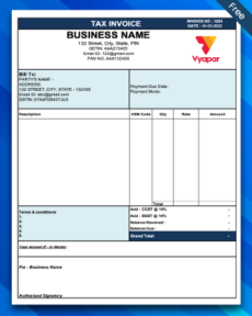 Invoice Format in Word | Download Free Word Bill Templates