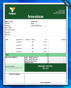Invoice Format in Word | Download Free Word Bill Templates
