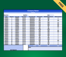 Sales Report Format in Excel Free Download