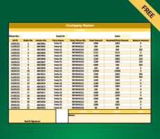 Sales Report Format in Excel Free Download