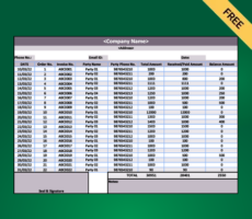 Sales Report Format in Excel Free Download