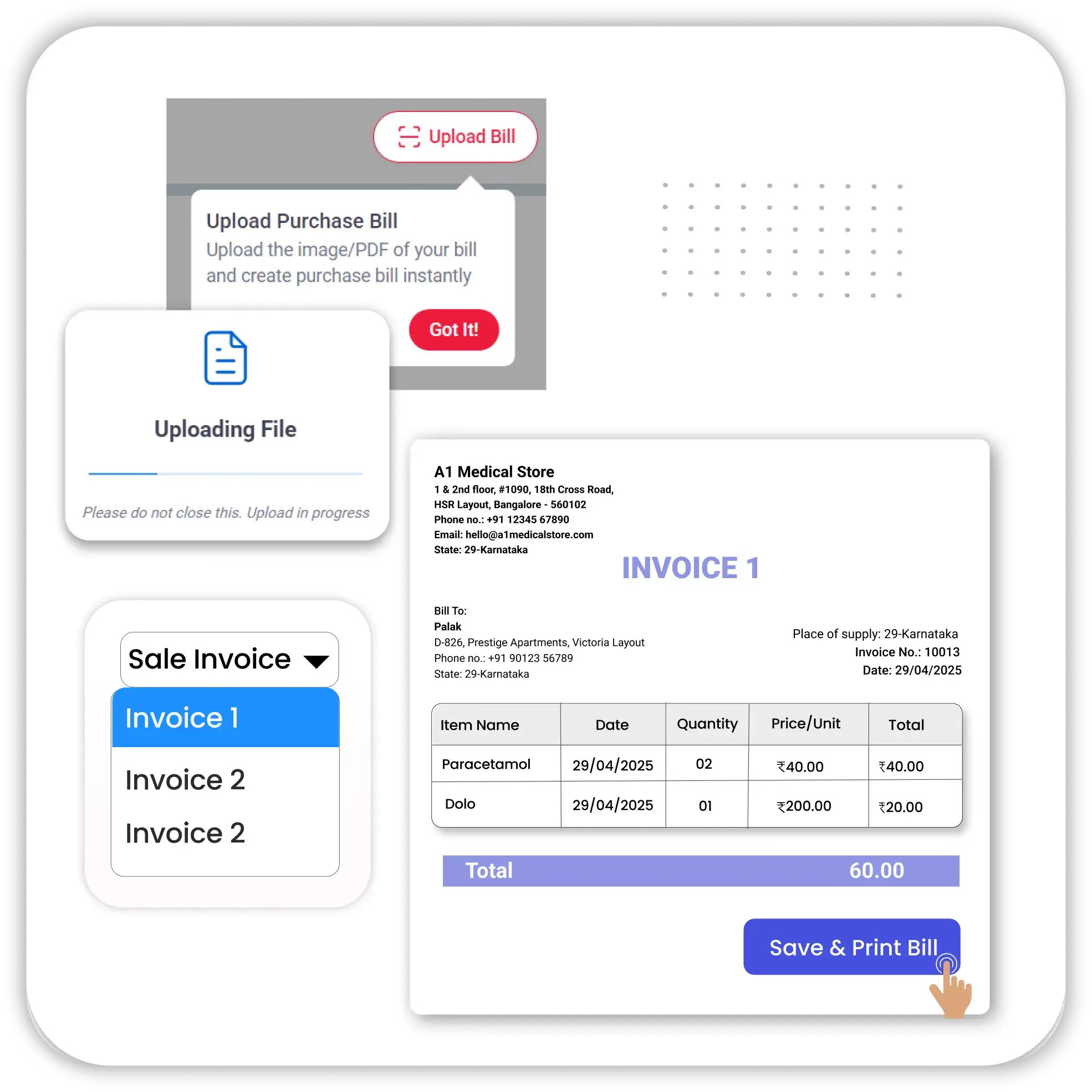 Medical Shop Billing Software App for Efficient Billing 🏥