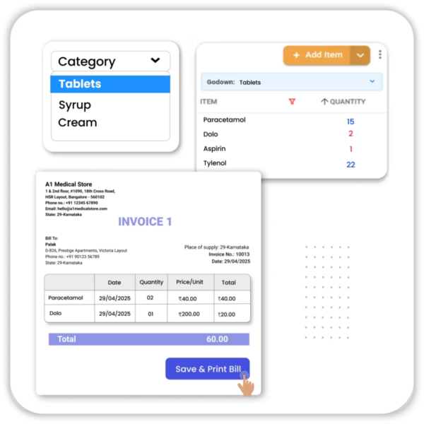 Medical Shop Billing Software App for Efficient Billing 🏥