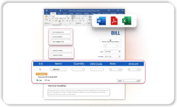 Cloth Bill Format in Pdf, Word, Excel / Textile Bill Format