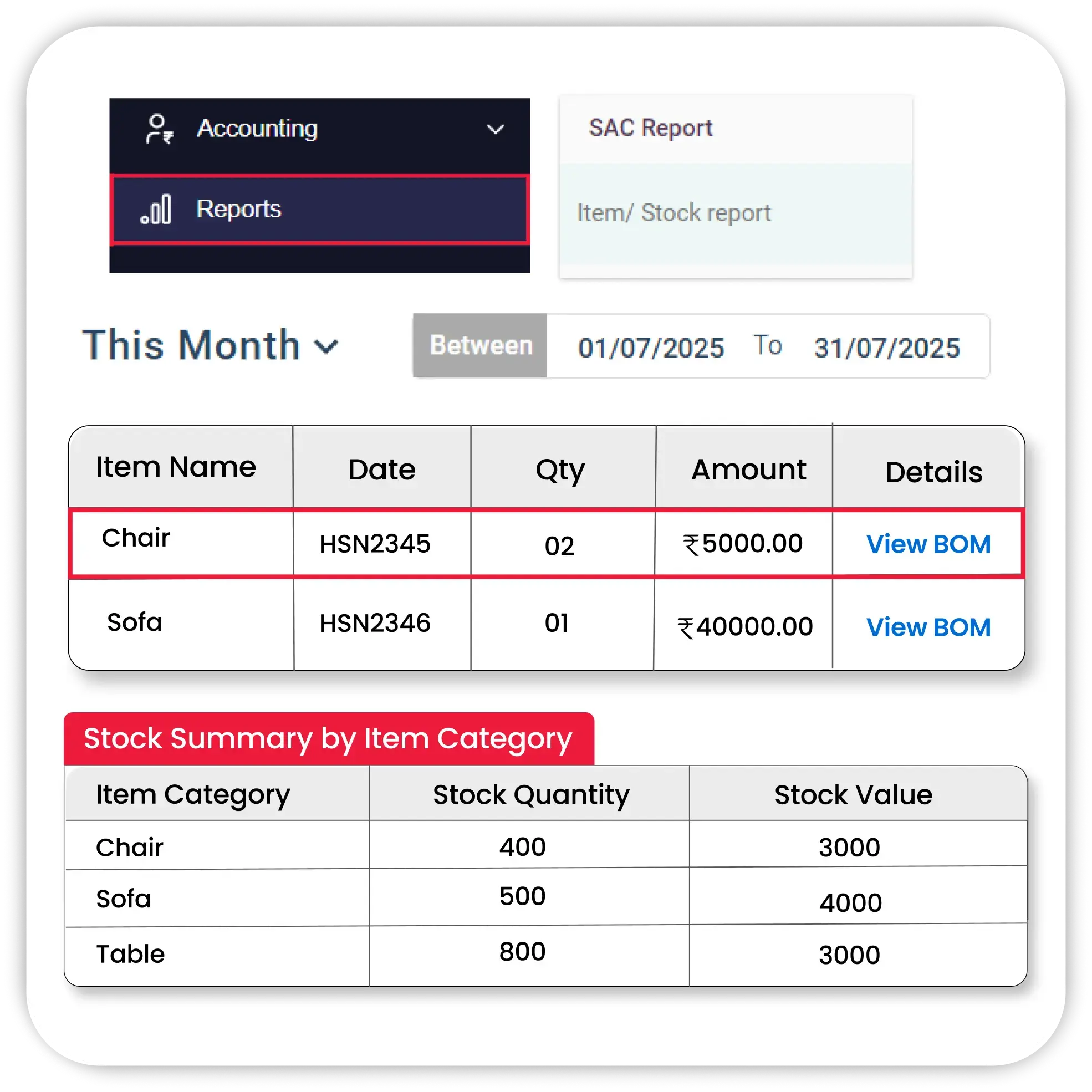 Furniture Retail Inventory Software | Vyapar App