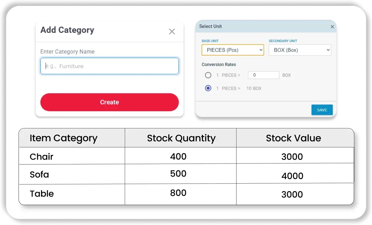Furniture Retail Inventory Software | Vyapar App